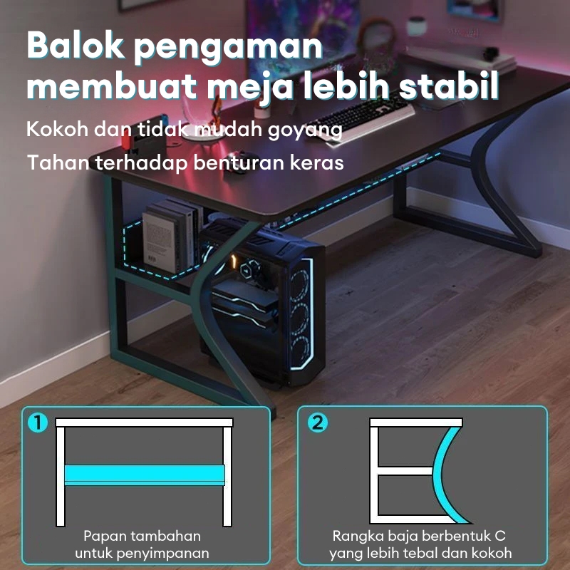 Jual Meja Komputer Meja Gaming Minimalis Modern Meja Laptop Meja ...