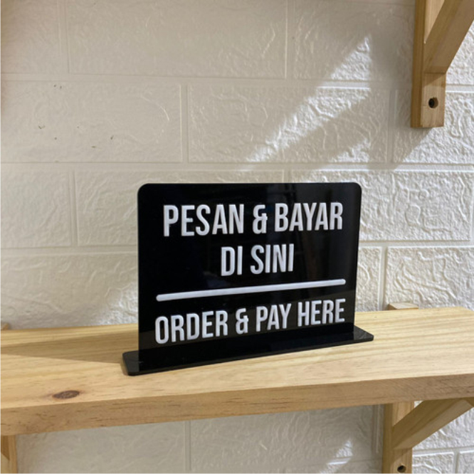 Jual Sign Order Pay Here Bayar Disini | Shopee Indonesia