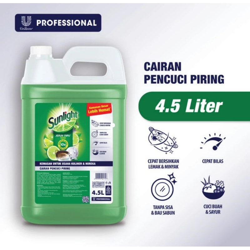 Jual Sabun Cuci Piring Drigen 5 Liter Sunlight / Sabun Cair Aroma Jeruk Nipis 5L | Shopee Indonesia