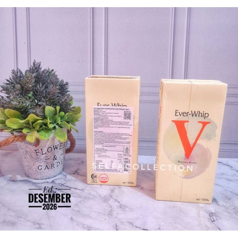 Jual Everwhip Ever Whip 1030gr Vegetable Cream Non Dairy Halal | Shopee ...