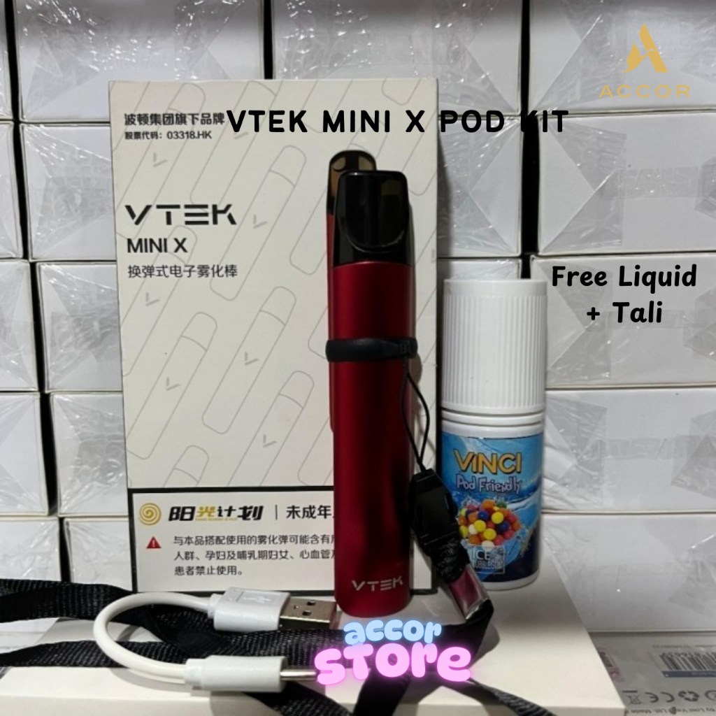 Jual VTEK Mini X Pod Authen Free Liquid 30 Ml | Shopee Indonesia