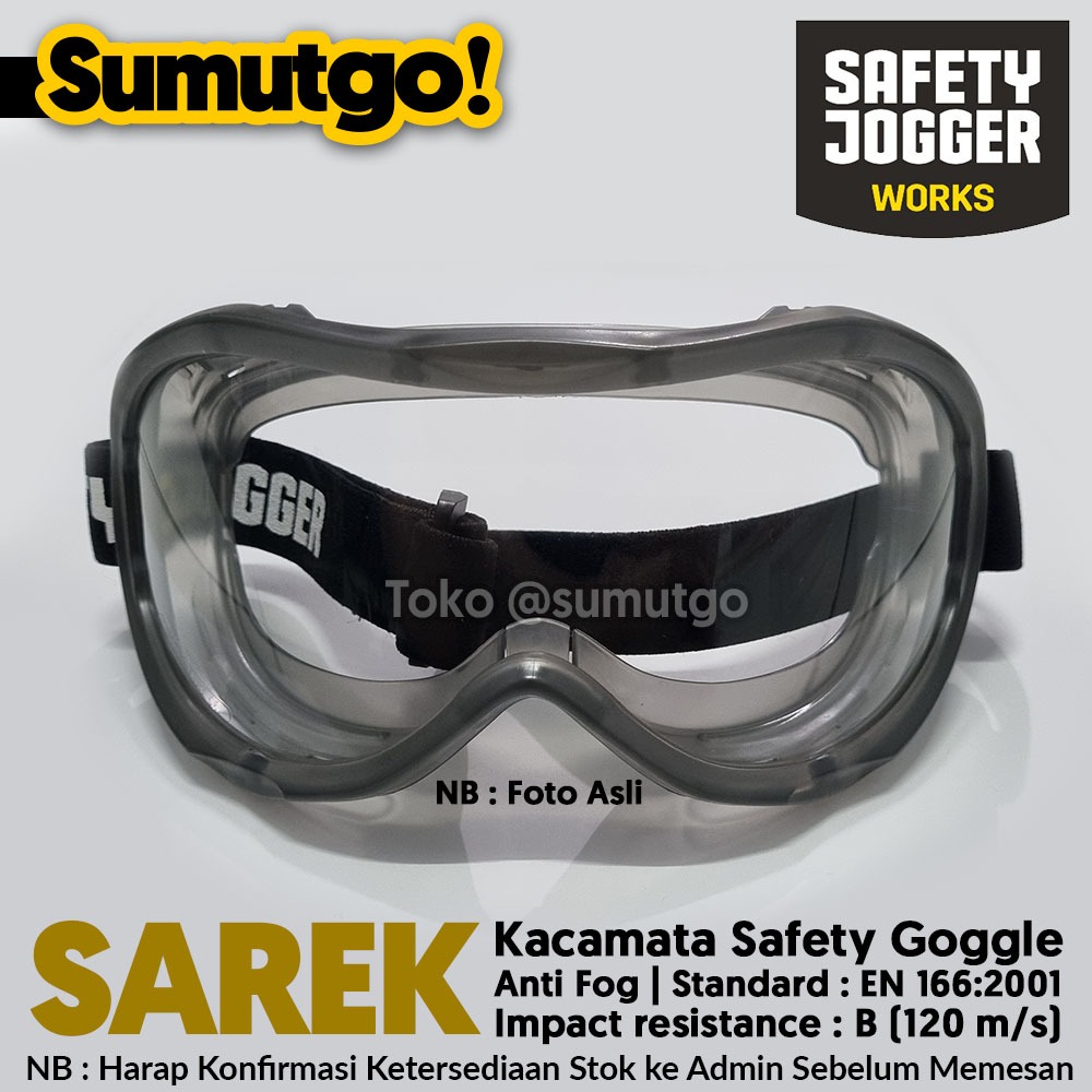 Jual Safety Jogger SAREK Kacamata Goggle untuk Lab Kimia Anti Fog Sinar ...