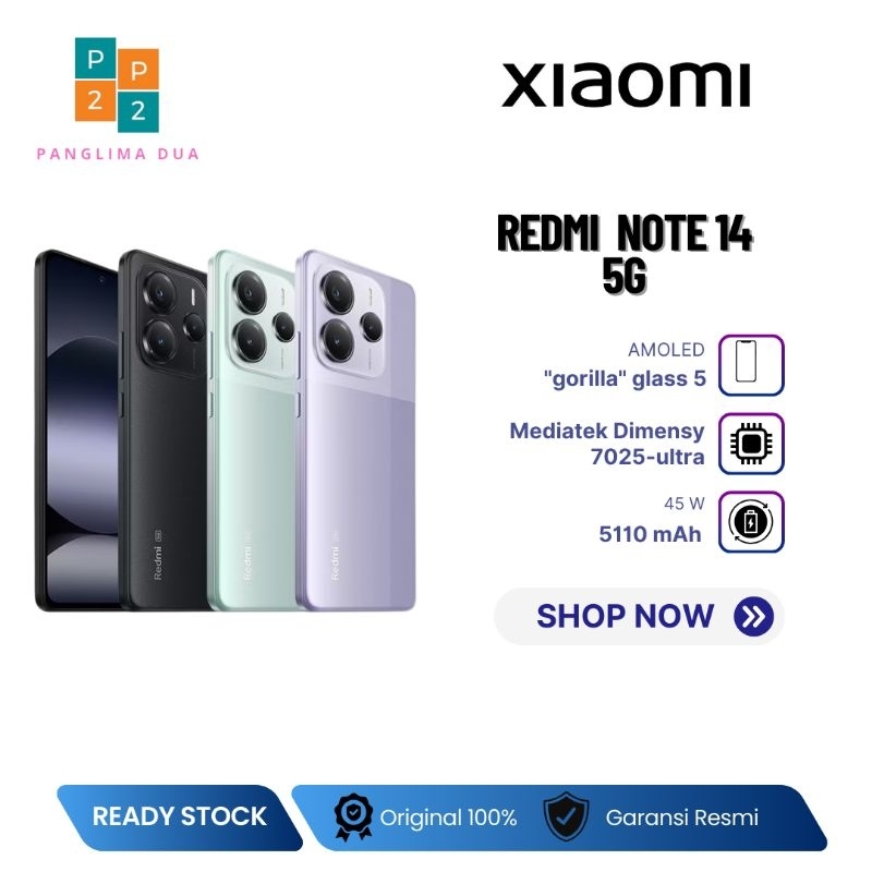 Jual TERBARU Redmi Note 145g [8+256] [12+512] 108 Mp - Bergaransi ...