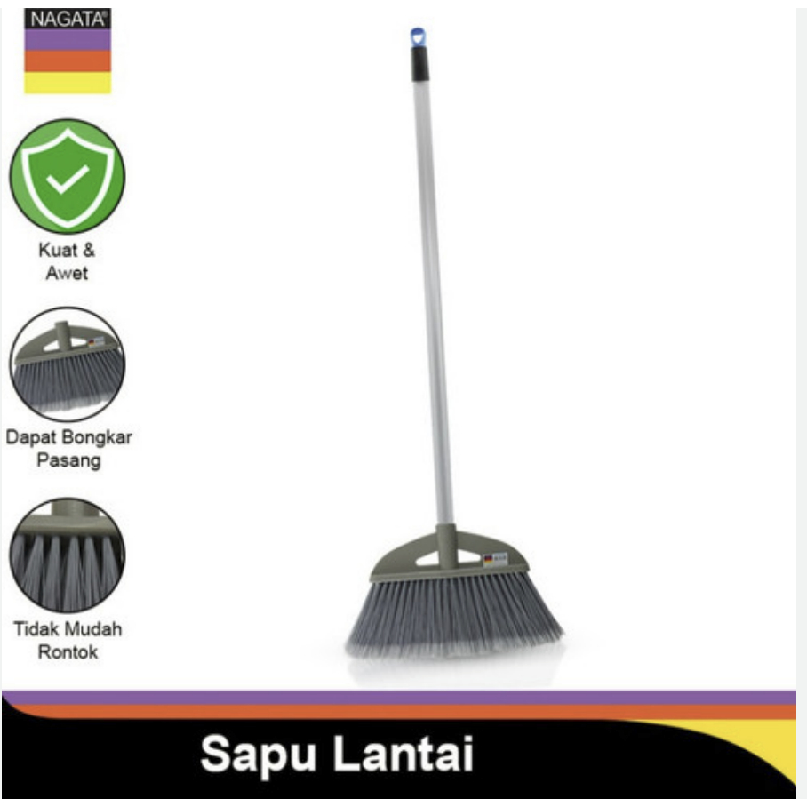 Jual Sapu Nagata 306 / 307 (sama saja) Bahan Nylon Dengan Gagang Besi ...