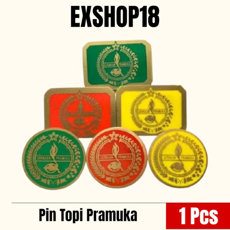 Jual Pin Topi Pramuka Bahan Mika / Pin Tanda Topi Pramuka Mika / Pin ...