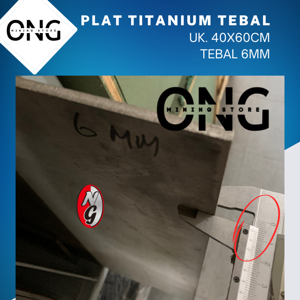Jual Plat Titanium Tebal 6 MM / TITANIUM PLATE Ukuran 60x40cm | Shopee ...