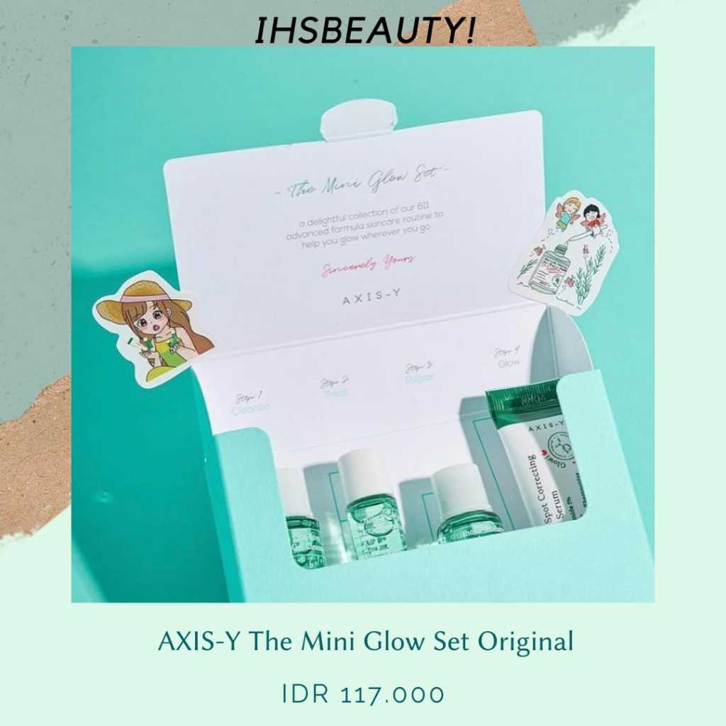 Jual A-X-I-S-Y Mini Glow Set Original Paket Perawatan Wajah | Shopee ...