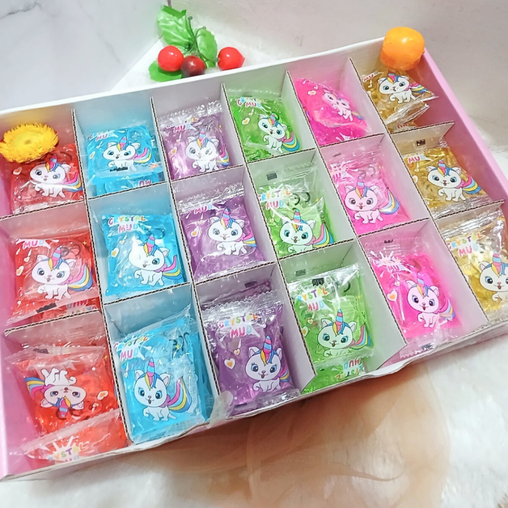 Jual Slime 1 Pack isi 72 Pcs Crystal Mud Jumbo Edition | Shopee Indonesia
