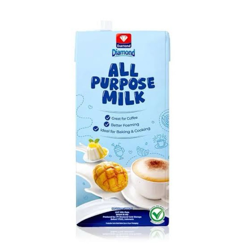 Jual susu Uht diamond All purpose Milk | Shopee Indonesia