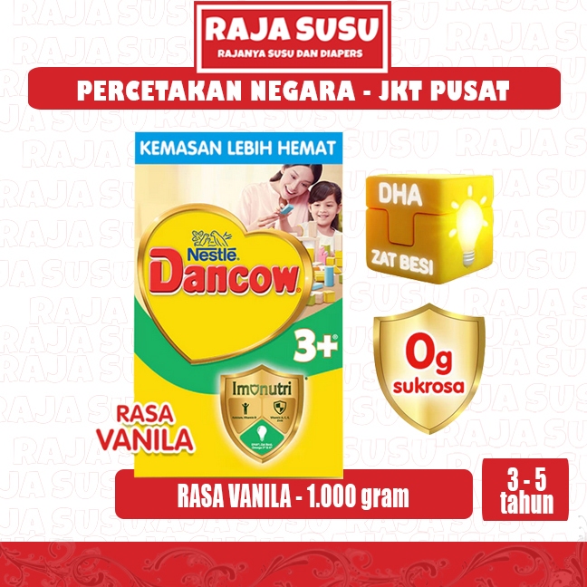 Jual DANCOW 3+ VANILA 1 KG - RAJA SUSU | Shopee Indonesia