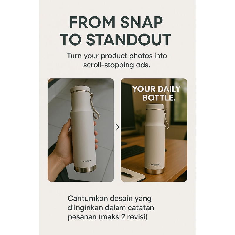 Jual Jasa Edit Foto Produk Menjadi Iklan (proses 2 jam) | Shopee Indonesia
