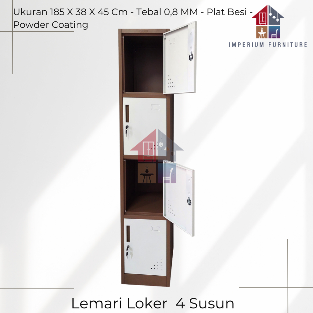 Jual Loker Besi / Lemari Loker Besi / Loker 4 Pintu / Loker Besi 4 ...