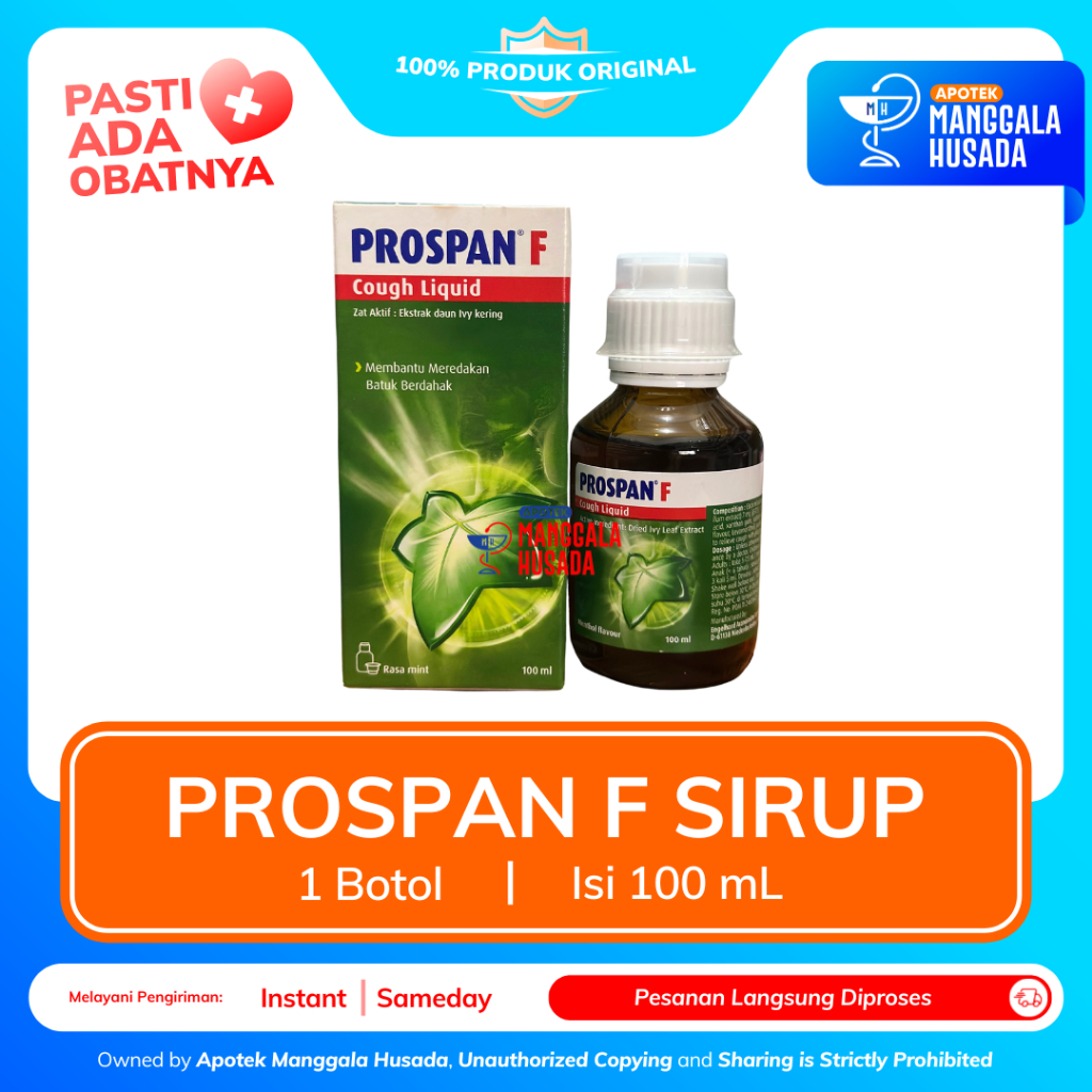 Jual PROSPAN F COUGH SIRUP PER BOTOL @ 100 ML | Shopee Indonesia