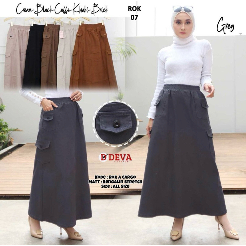 Jual ROK A CARGO DEVA STRETCH IMPORT #07 | Shopee Indonesia