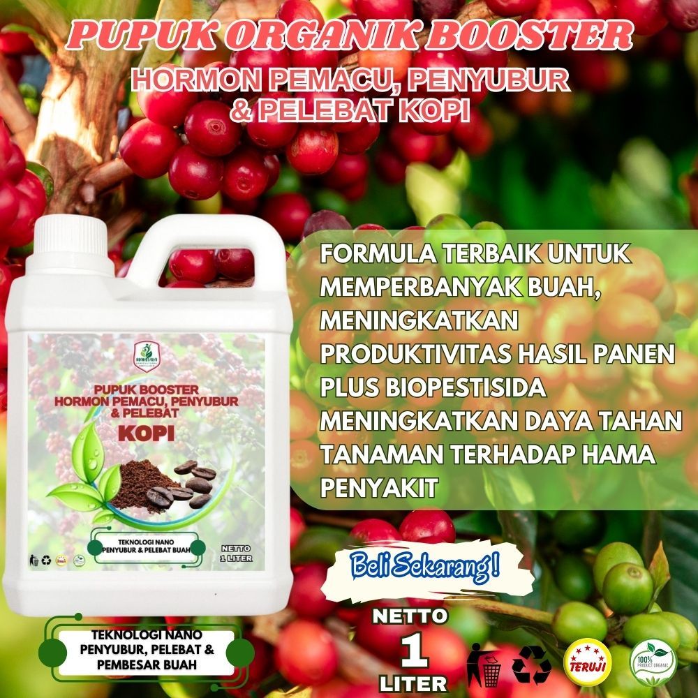 Jual Pupuk Pelebat Kopi Obat Penyubur Buah Kopi Pupuk Booster Buah Kopi ...