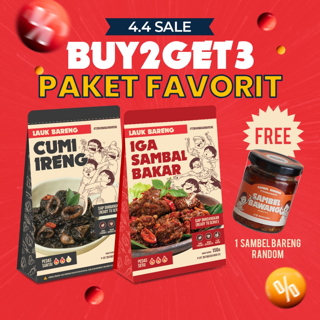 Jual [ 4.4 SALE ] Lahap Bareng - Paket Lauk Favorit 2 Lauk FREE Sambal ...
