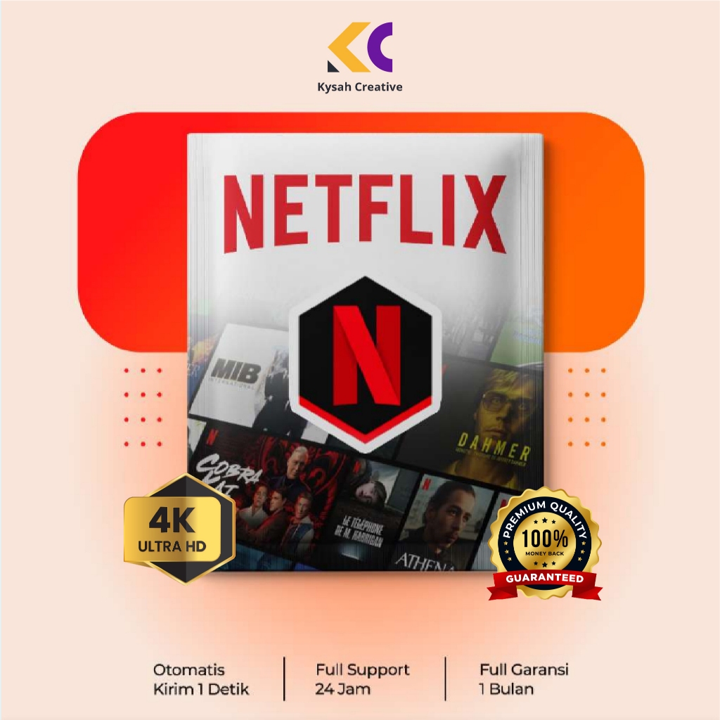 Jual NETFLIX PREMIUM MURAH 1-3 BULAN 4K UHD FULL GARANSI | Shopee Indonesia