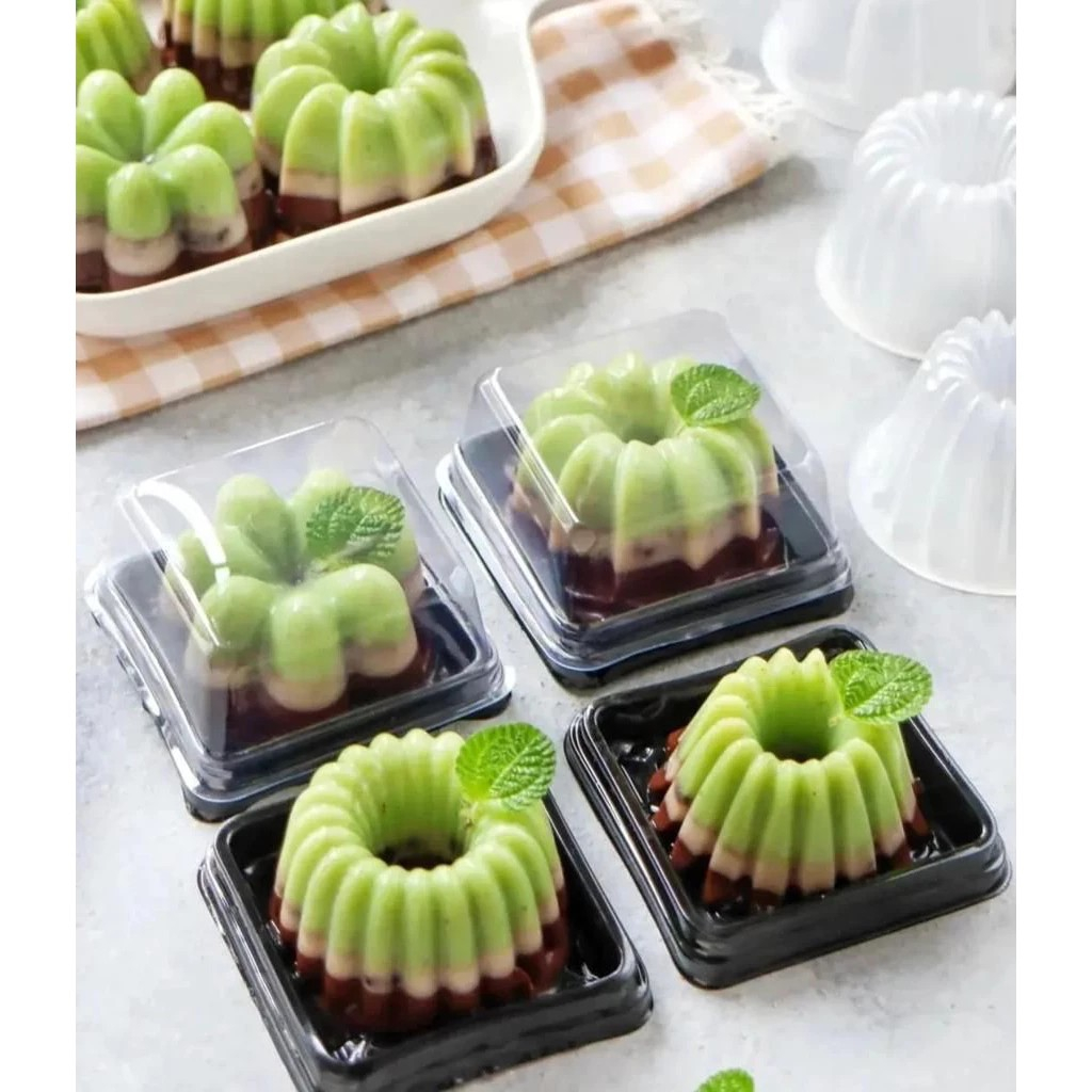 Jual (ISI 50) Mika Puding Mini Kotak / Tray Mika Mooncake Mochi Cupcake Kue Mini | Shopee Indonesia