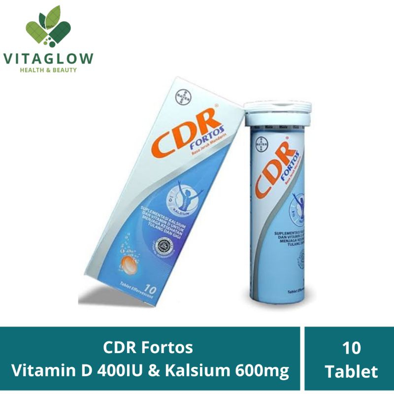 Jual CDR Fortos Suplemen Kalsium 10 Tablet Effervescent | Shopee Indonesia