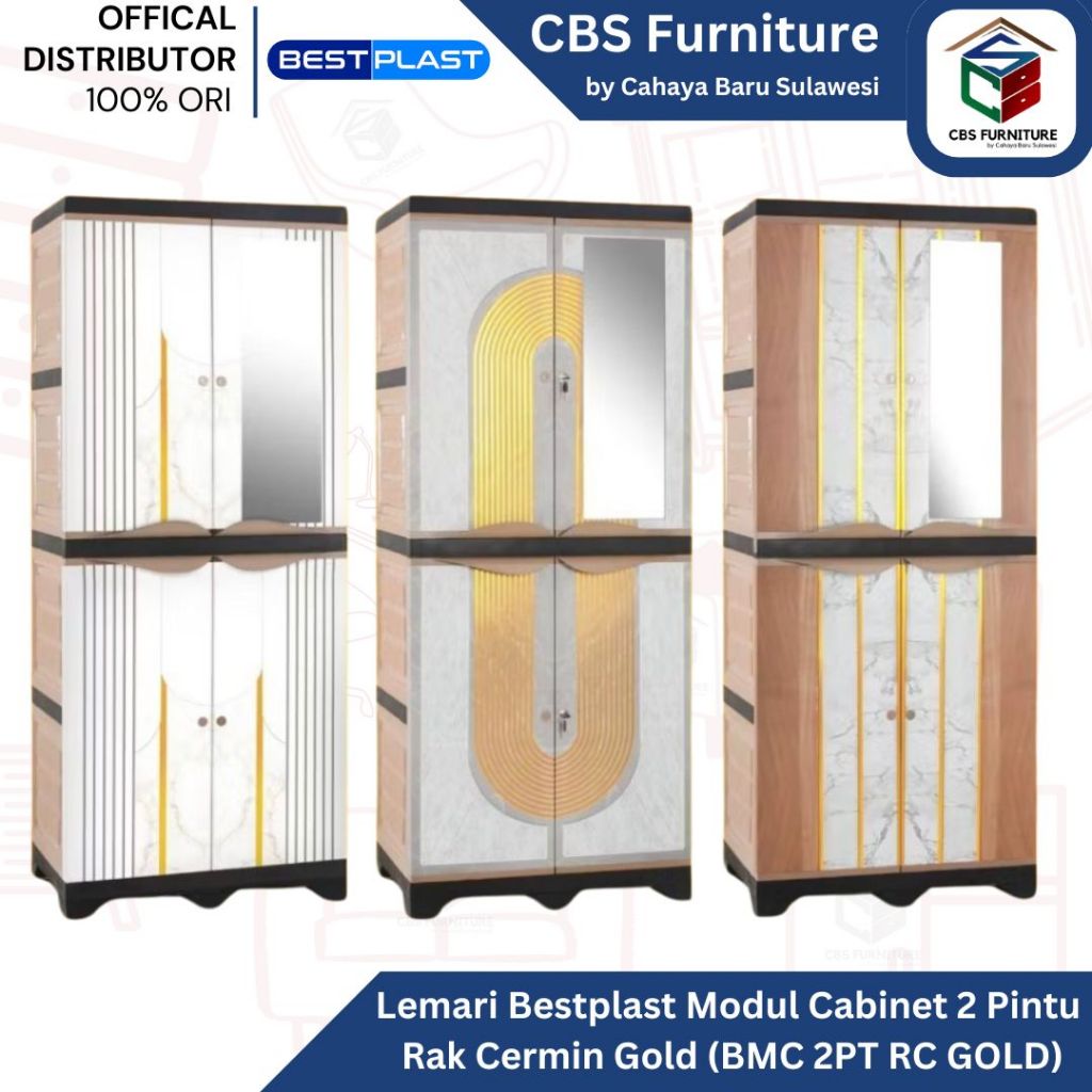 Jual BestPlast - Lemari Pakaian BestPlast Modul Cabinet 2 Pintu Rak ...