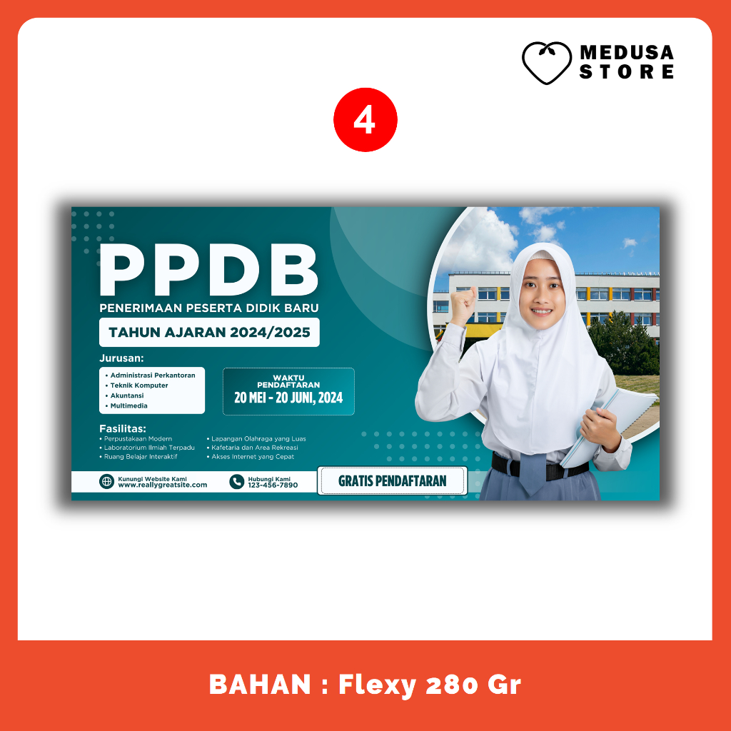 Jual Cetak Banner Flexi 280 Murah – Spanduk Promosi Tahan Air Gratis ...