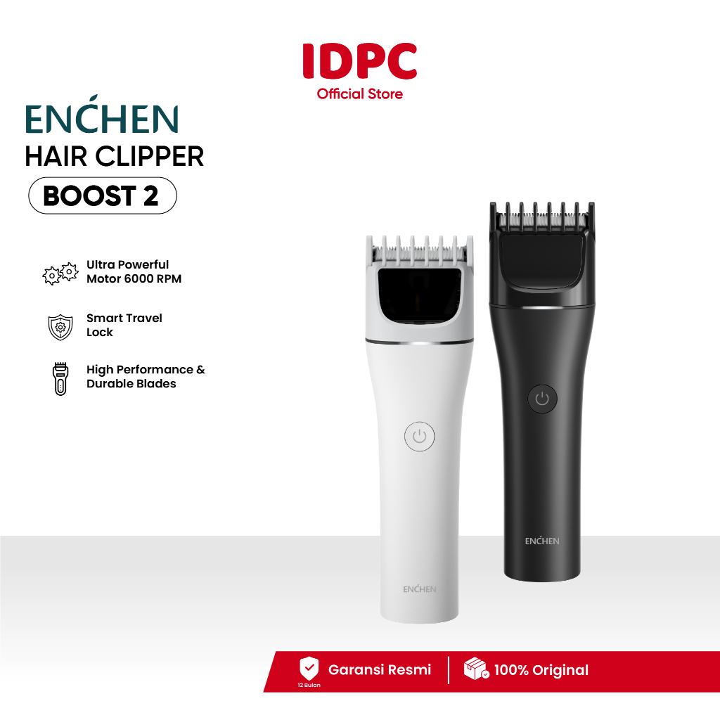 Jual 【NEW】Enchen Boost 2 Alat Cukur Elektrik Hair Clipper Ceramic Smart ...
