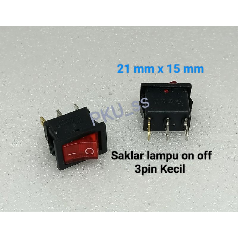 Jual Saklar / Switch / Swit karaoke + Lampu 3 pin ,3 kaki - Saklar ...