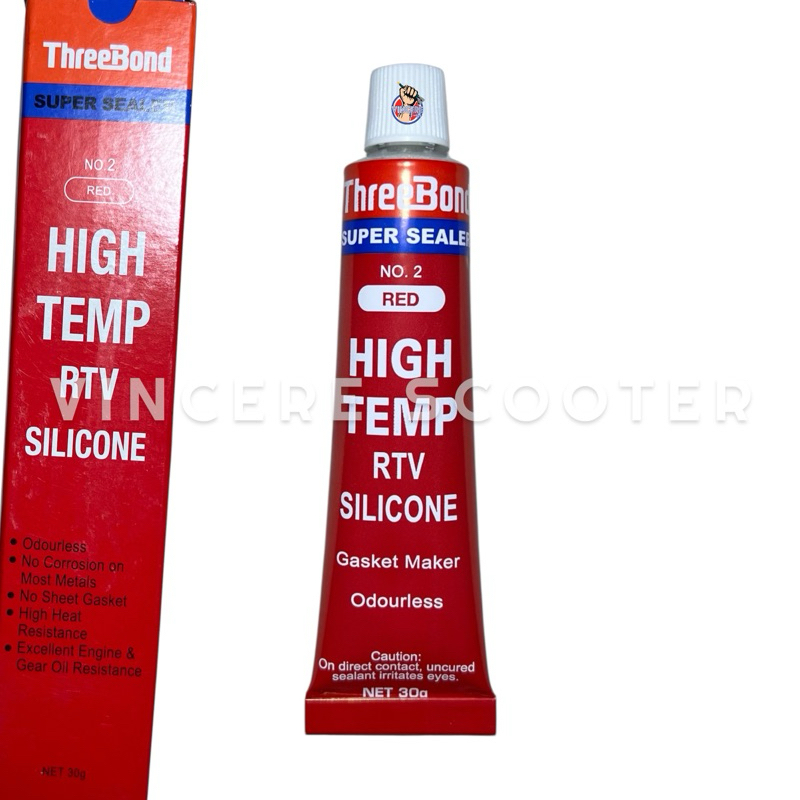 Jual Lem Threebond High Temp Super Sealer Merah | Shopee Indonesia
