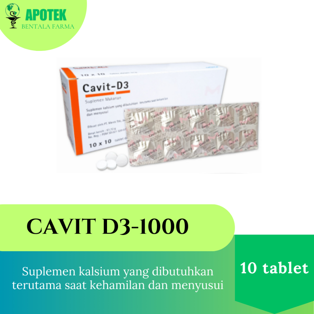 Jual Cavit D3-1000 isi 10 Tablet | Shopee Indonesia