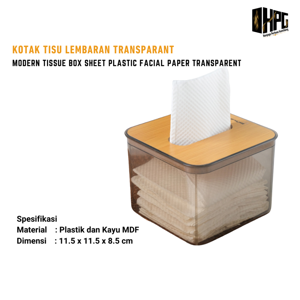 Jual KOTAK TISU LEMBARAN MODERN PLASTIK FACIAL PAPER CONTAINER | Shopee ...