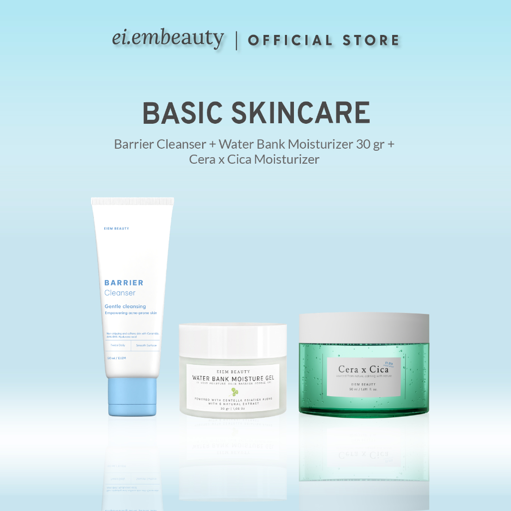 Jual Eiem Beauty Basic Skincare Set: Facial Wash + Water Bank ...