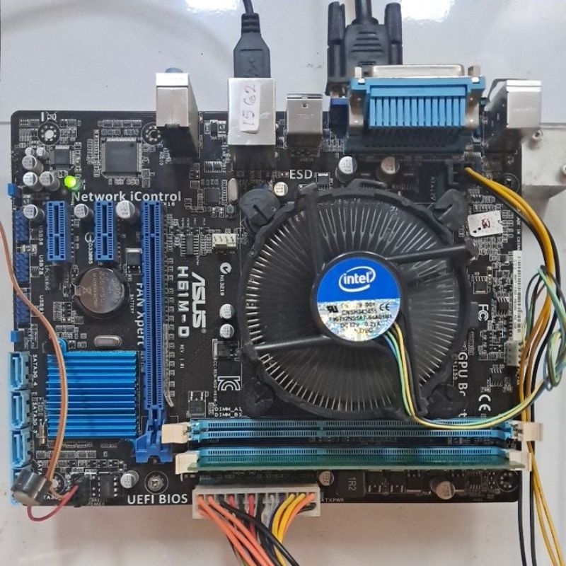 Jual motherboard Asus H61M-D+prosesor core i5-2500 | Shopee Indonesia