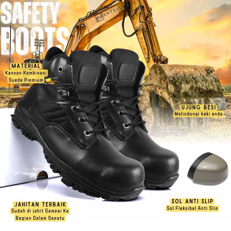 Jual Sepatu Safety Pria Boots PDL TNI Tactical Sepatu Safety Septi ...