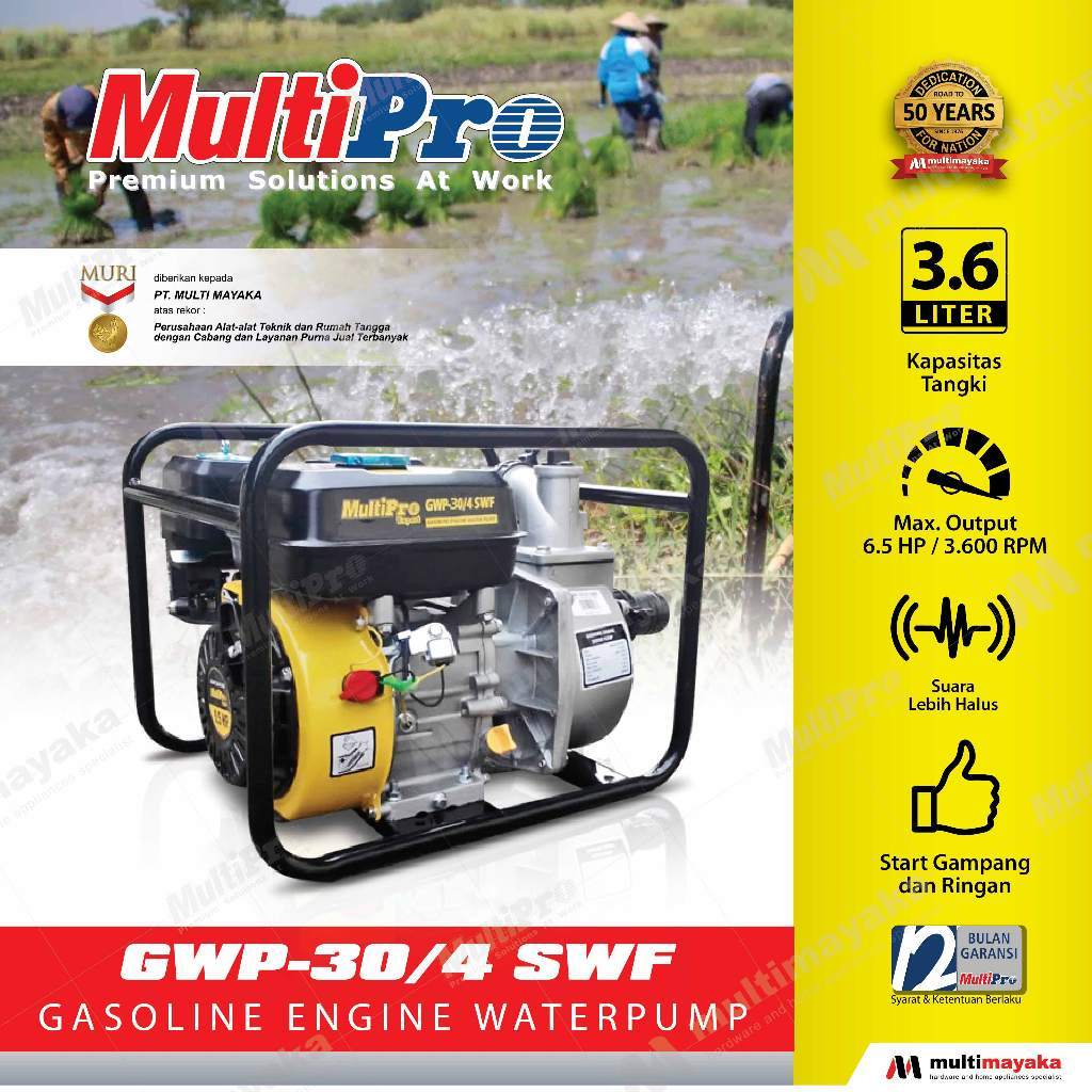 Jual Mesin Pompa Air Alkon 3 inch Bensin MULTIPRO GWP-30/4 SWF | Shopee ...