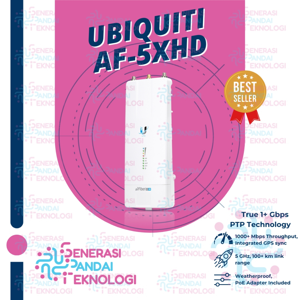 Jual UBIQUITI AF-5XHD Airfiber 5XHD Radio PTP Up to 1 Gbps Real ...