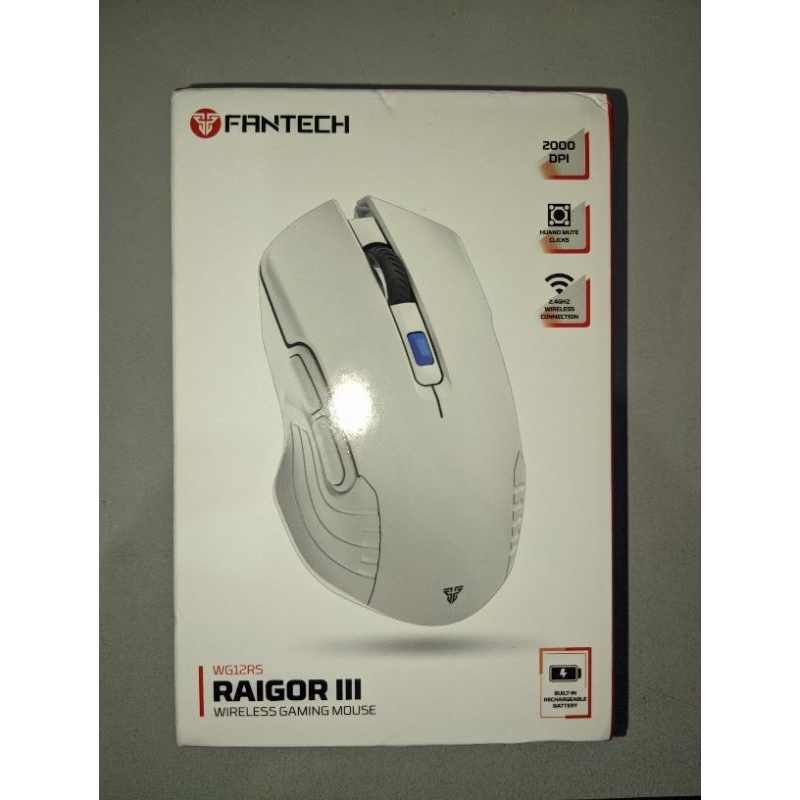 Jual Fantech WG12 / WG12R / WG12RS RAIGOR III Mouse Wireless 2.4Ghz Rechargeable With Huano ...