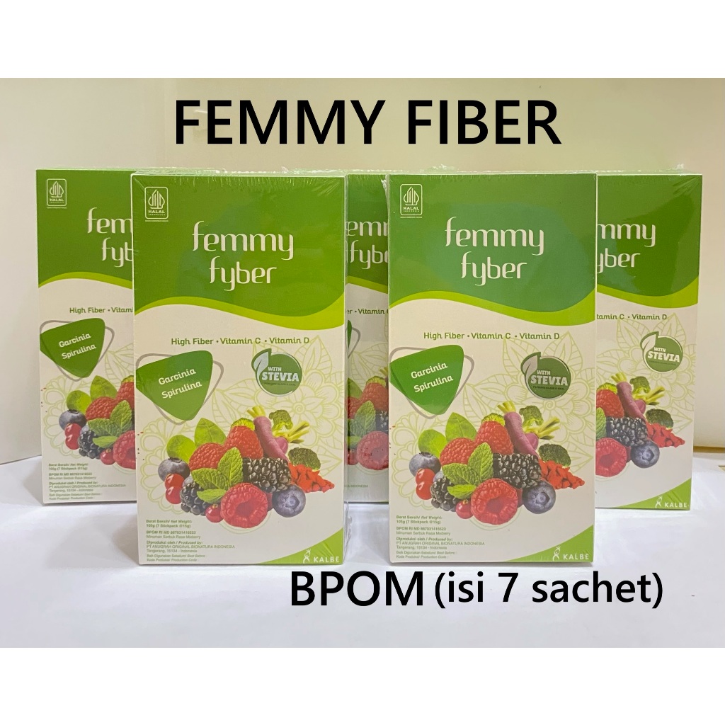 Jual Femmy Fyber Minuman Fiber Tinggi Serat Rendah Kalori Rasa Mix ...