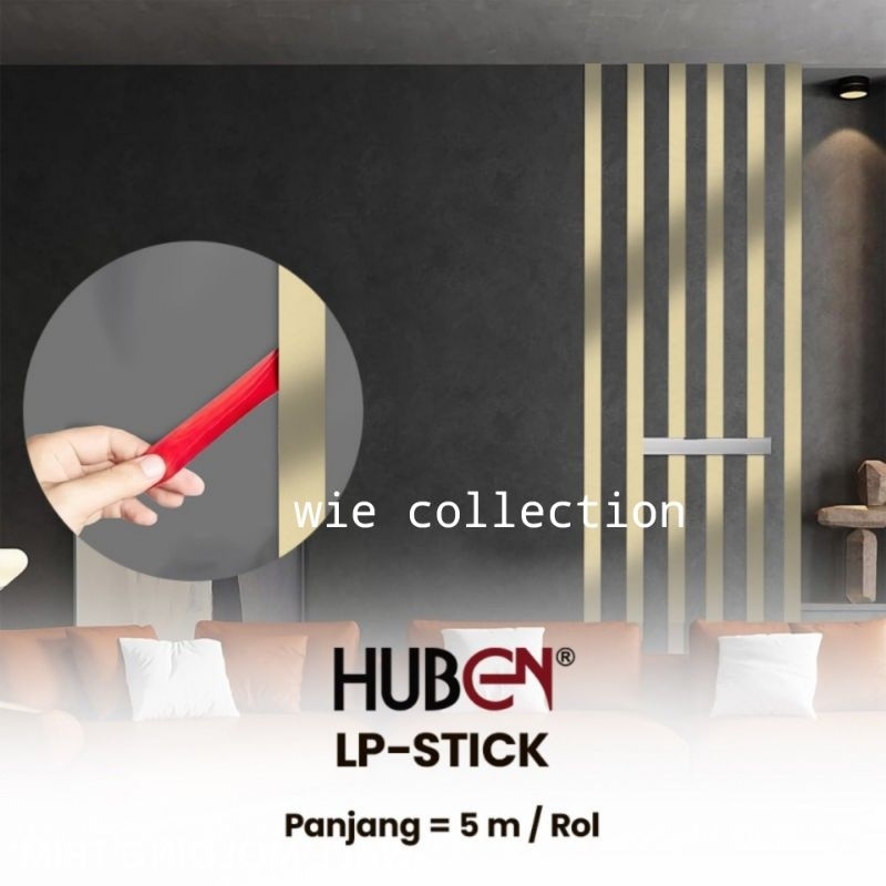 Jual LIST PLAT STICKER GOLD MIRROR 5MTR / LIST DEKORATIF STICKER ...