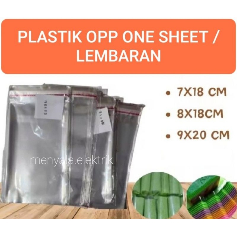 Jual Plastik OPP Perekat One Sheet / Lembaran Per Pack Isi 100 lembar ...