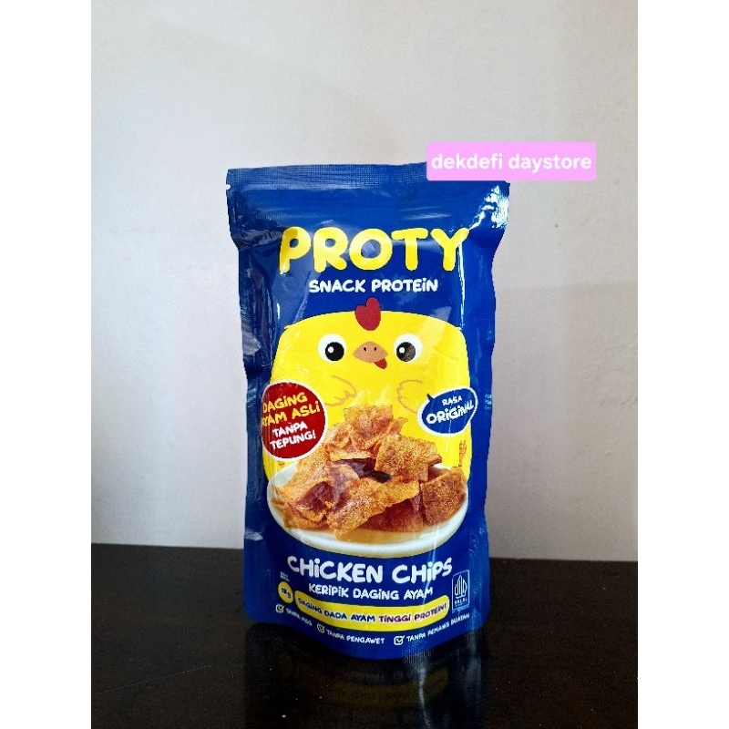 Jual proty chicken chips snack sehat keripik ayam | Shopee Indonesia