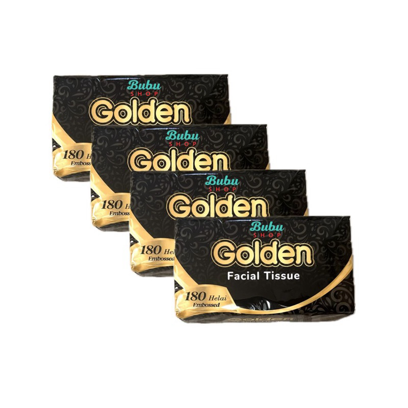 Jual (Paket 4) Tisu GOLDEN 180 helai ( PAKET 4) | Shopee Indonesia