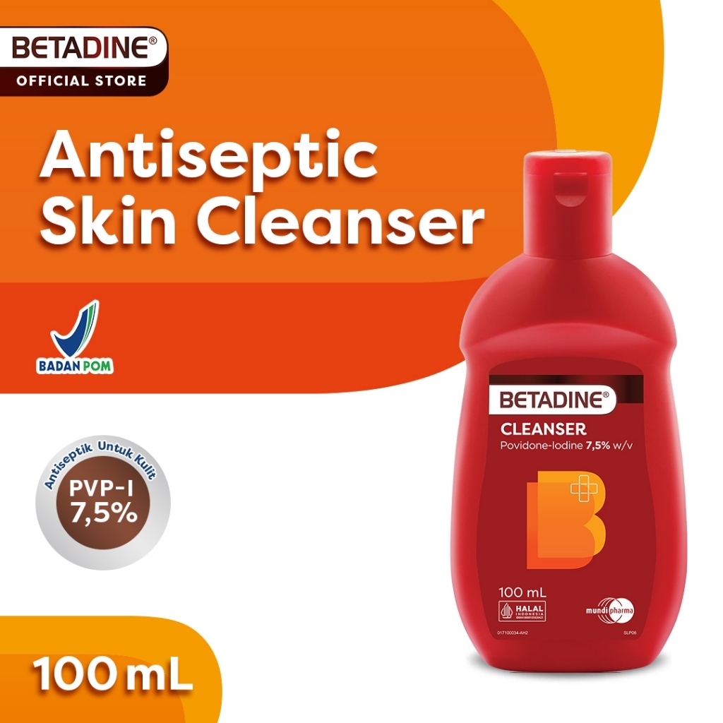 Jual Betadine Antiseptic Skin Cleanser Povidone-iodine 7.5% w/v | Shopee Indonesia