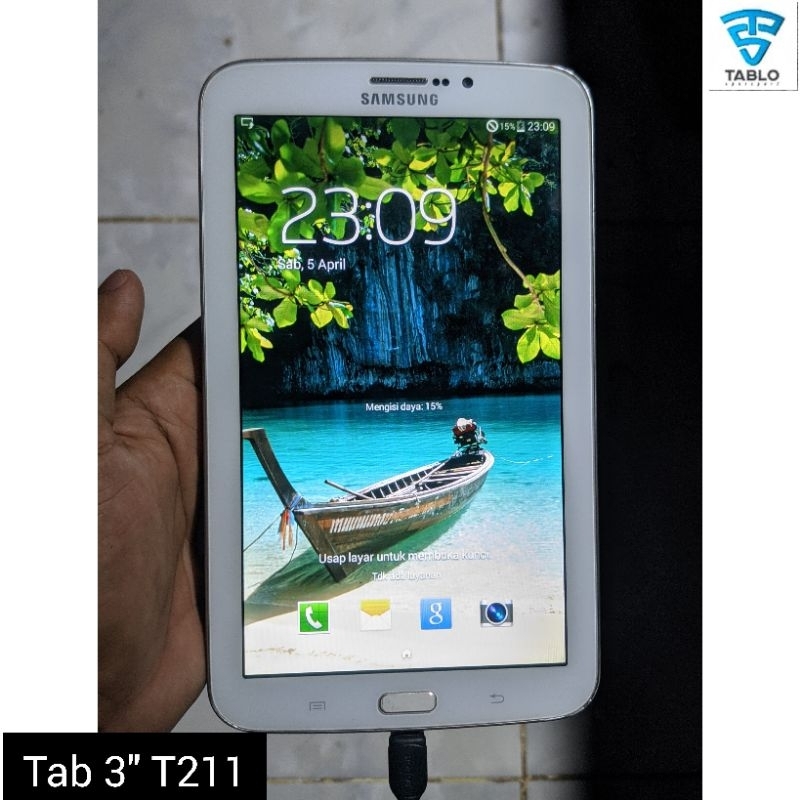 Jual LCD Touchscreen frame Samsung Tab 3 7" T211 original copotan bergaransi | Shopee Indonesia