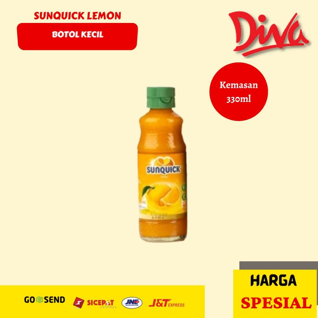 Jual Sunquick Lemon 330ml | Sunquick Botol Kecil | Shopee Indonesia