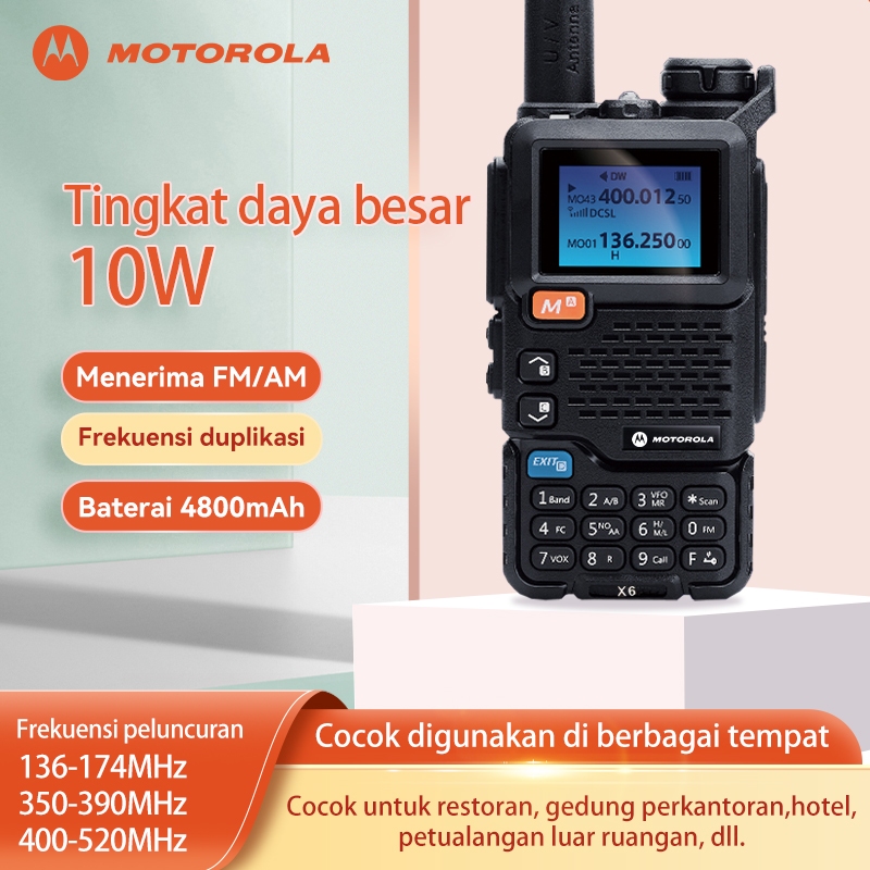 Jual K Handset HT motorola X6 Walkie Talkie kisaran panjang 20KM IP54 ...