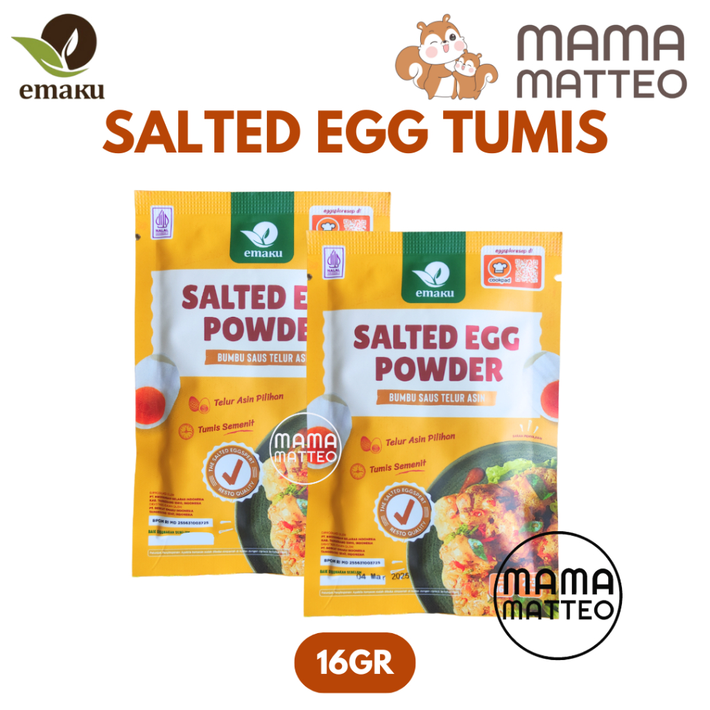 Jual EMAKU Salted Egg Powder Sachet Bumbu Masak Dapur Tabur Bubuk Emaku ...