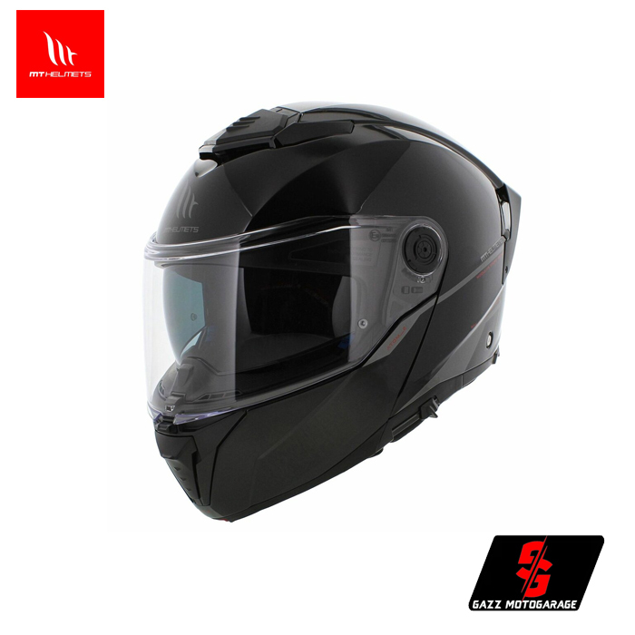 Jual MT Helmets Atom 2 SV Modular Helmet A1 Gloss Black | Shopee Indonesia