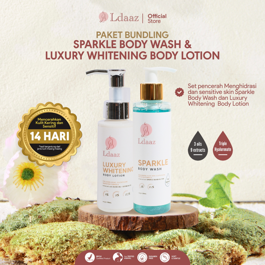 Jual PAKET PENCERAH KULIT SENSITIF | BODY WASH | BODY LOTION| UNTUK ...
