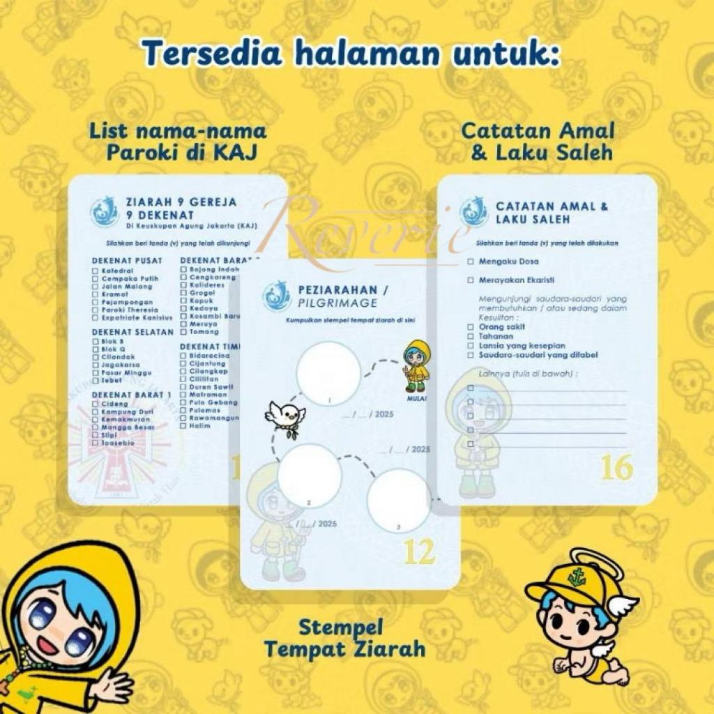 Jual PASPOR PEZIARAH PENGHARAPAN YUBILEUM 2025 BUKU PASSPORT STEMPEL ...