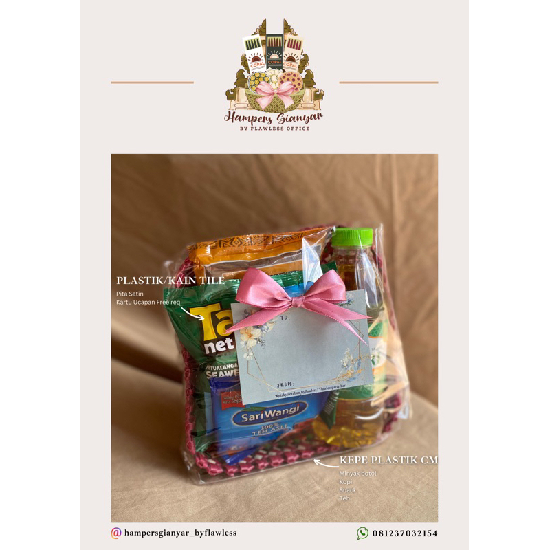 Jual PENYALIN SOK SALIN SOK HAMPERS PARCEL PARSEL BINGKISAN METATAH ...